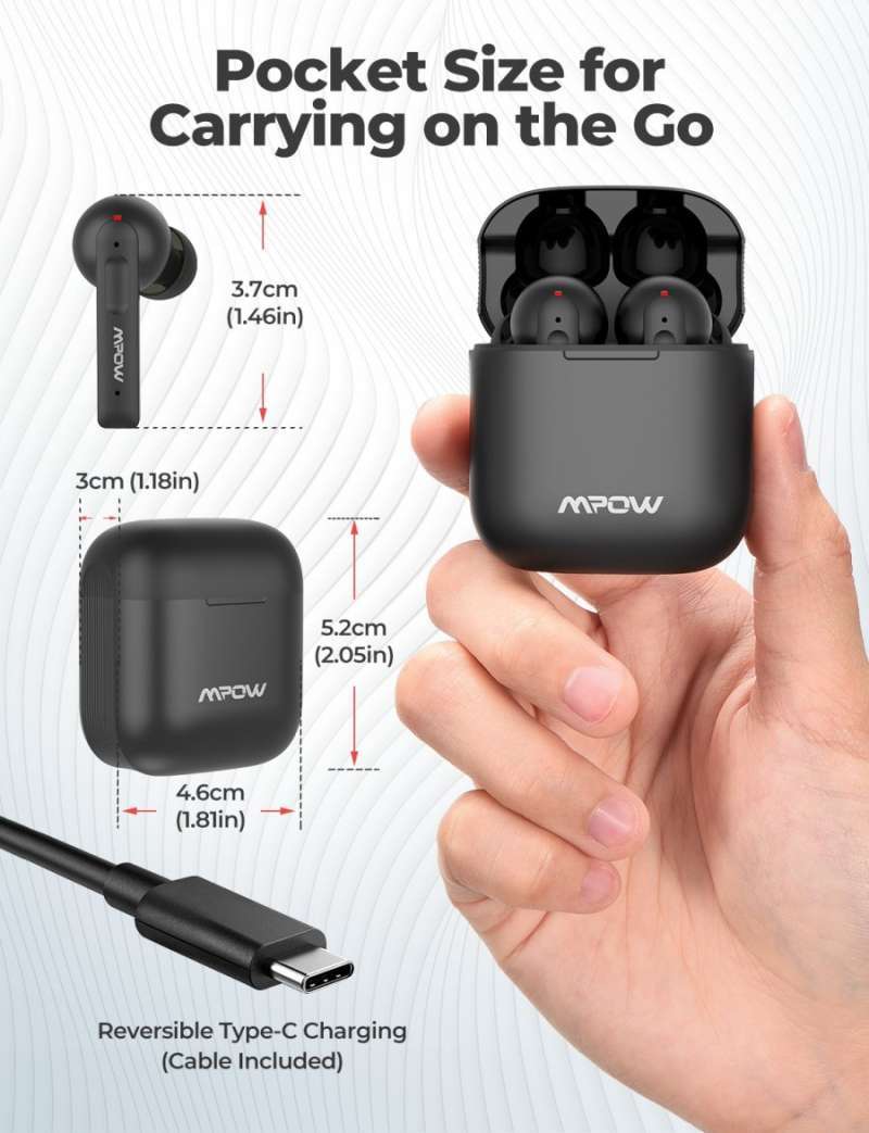 Mpow X3 ANC True Wireless Earbuds Bluetooth Wireless