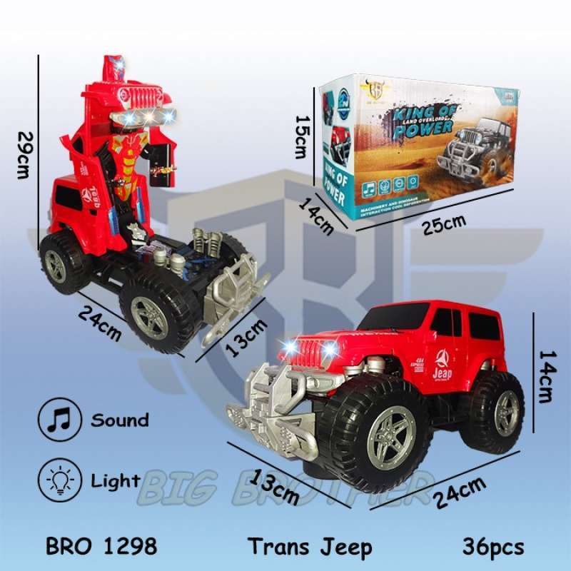 Promo Jeep Offroad Mobil Berubah Robot Robotan Transformer NS001 ...