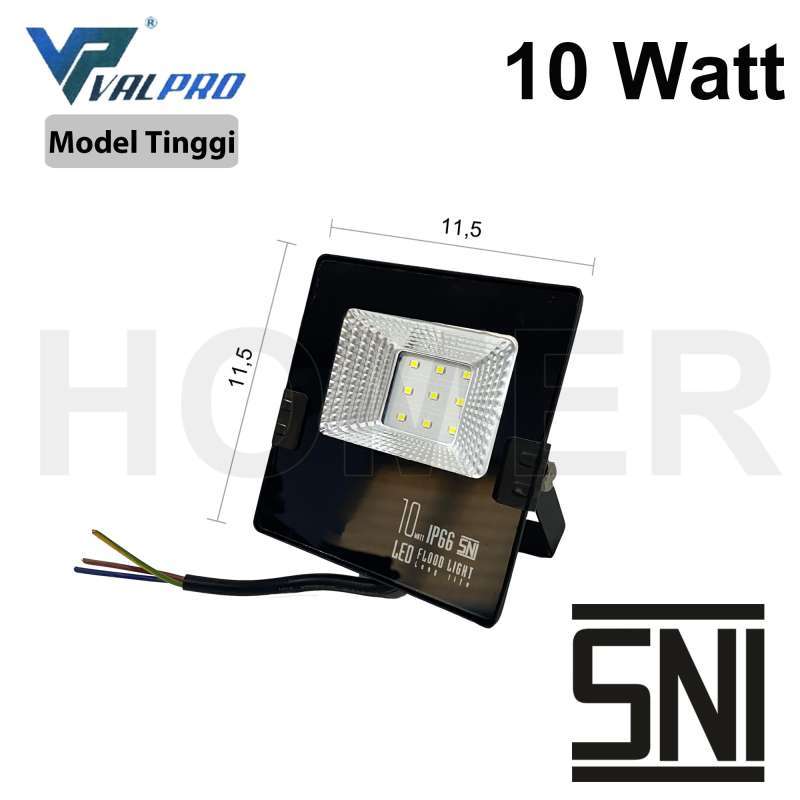 Promo Valpro lampu led sorot / tembak / floodlight / outdoor 10w 10 w 10watt 10 watt putih ...