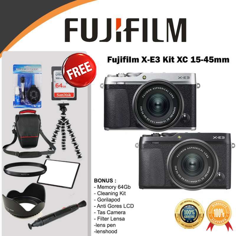 Jual Fujifilm XE3 X-E3 Kit XC 15-45mm ORIGINAL - Kamera Mirrorless Fuji ...