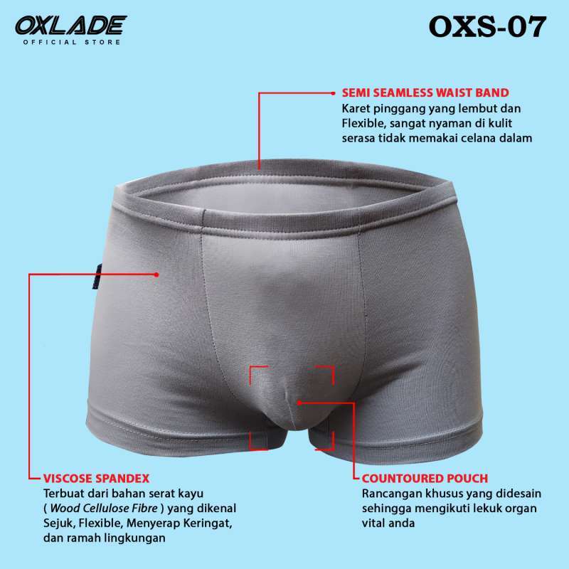 Promo Celana Dalam Pria Boxer Brief Premium Oxlade Oxs-7 Flick (isi ...