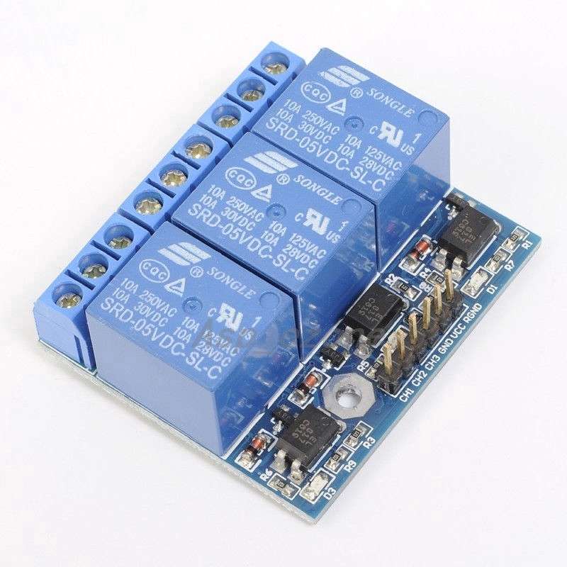 Jual FREE ONGKIR Modul Relay 3 Channel dengan Isolation Optocoupler ...