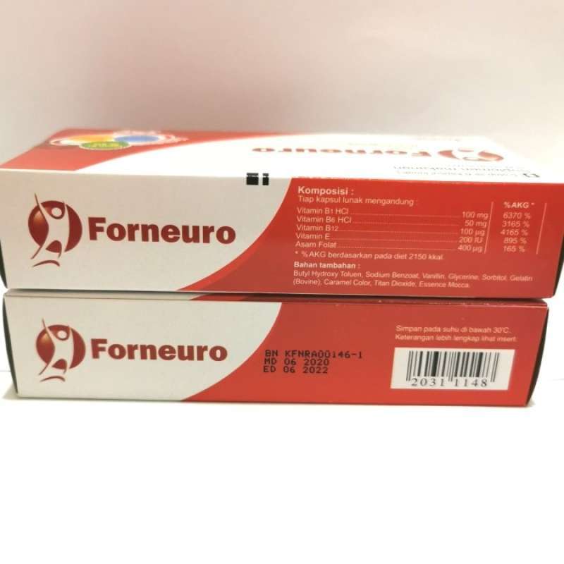 Jual forneuro multivitamin untuk sering kesemutan dan pegal perbox (30 ...