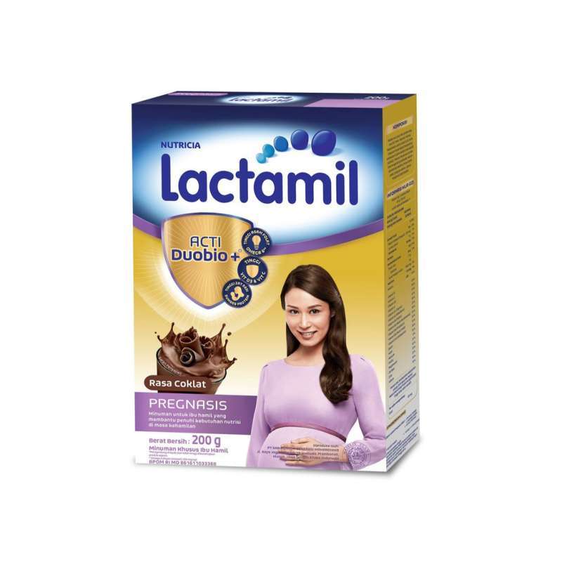 Jual Lactamil acti duobio susu ibu hamil pregnasis coklat 200 gram di Seller babystuff ...
