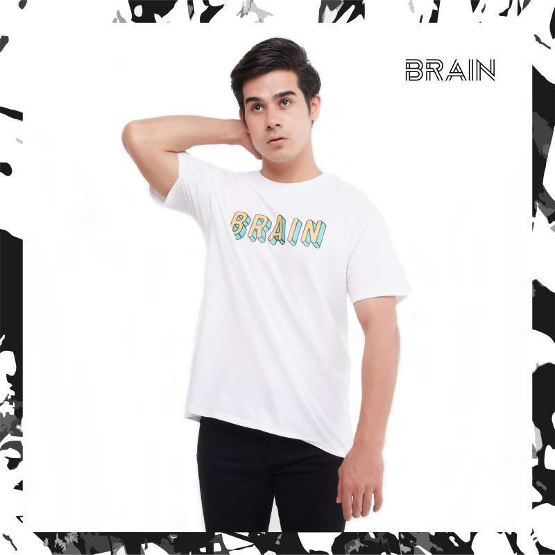 Jual Brain Clothing Kaos Pria BRAIN TOON warna Putih di Seller Brain ...