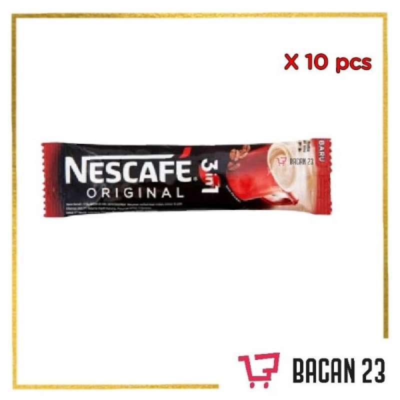 Jual Nescafe Original 3in1 ( 10pcs x 17,5gr ) - Kopi Sachet - Bacan 23 ...
