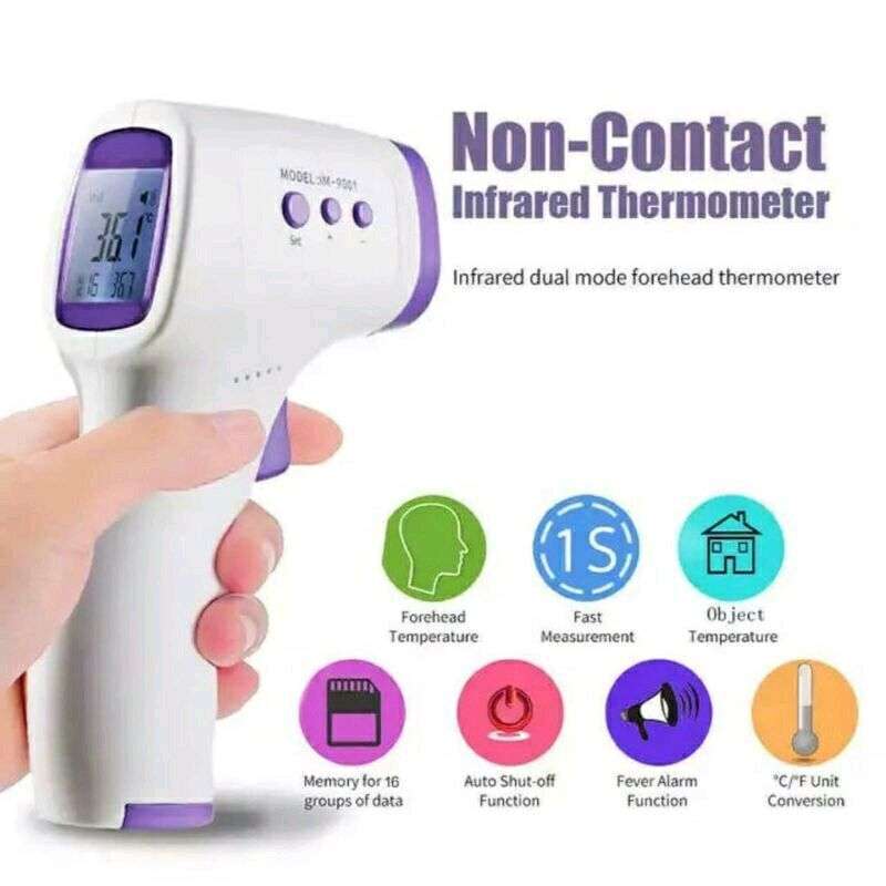 Promo Termometer Digital Infrared Termogun Non Contact Thermometer ...