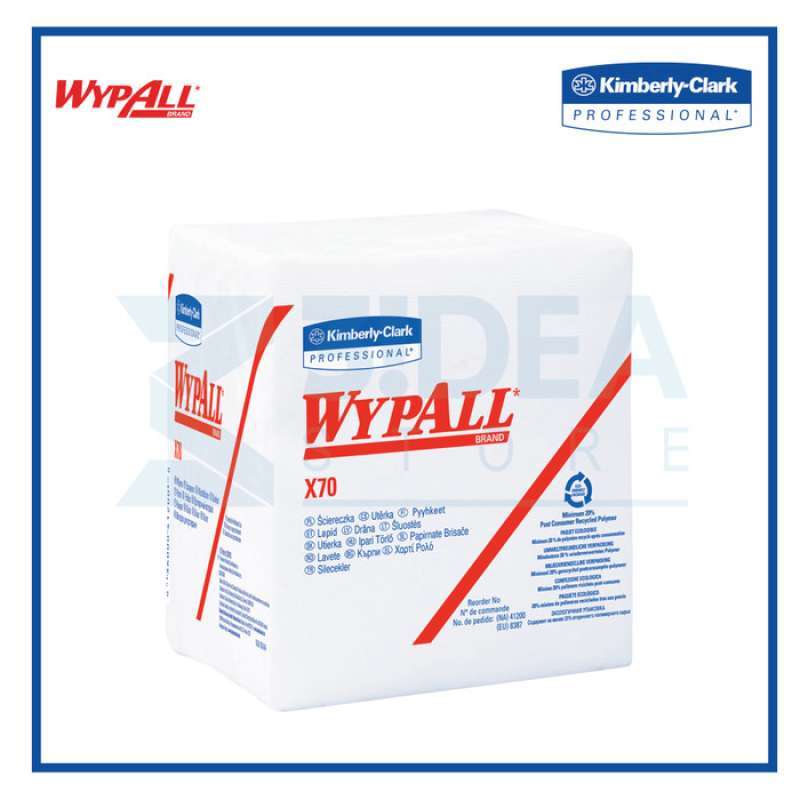 Jual WYPALL X70 manufactured rags, 1/4 fold - Tissue Pengganti Lap di ...