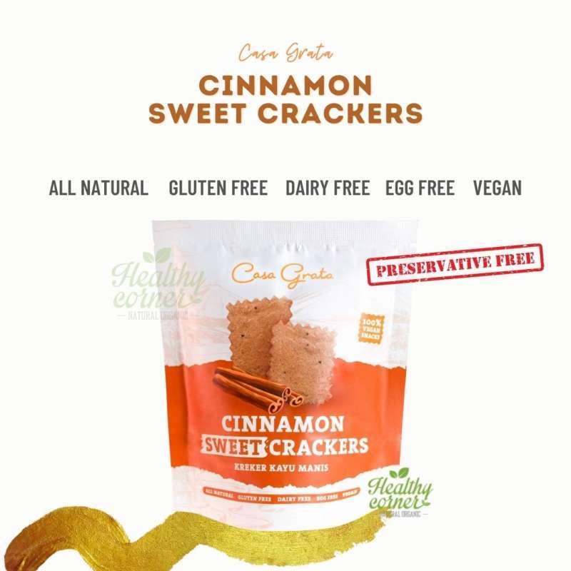 Jual Casa Grata - Cinnamon Sweet Crackers ( Gluten Free . Dairy Free ...