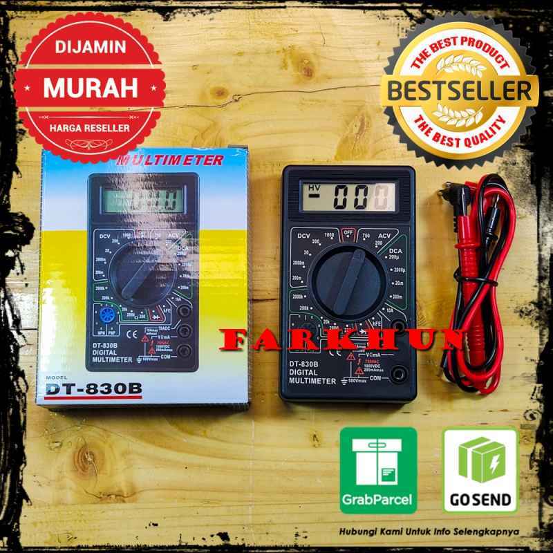 Jual TERBAIK DIGITAL MULTITESTER MULTIMETER AVOMETER AC DC OHM DIODA ...