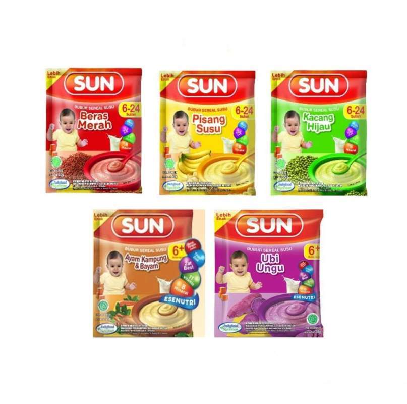 Jual Bubur Susu Mpasi Bayi Sun Sachet 20 Gram Bubur Sun Sachet Di ...