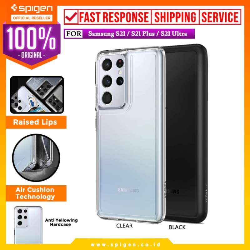 Jual Case Samsung Galaxy S21 Ultra Plus Spigen Ultra Hybrid Clear Casing di Seller Spigen ...