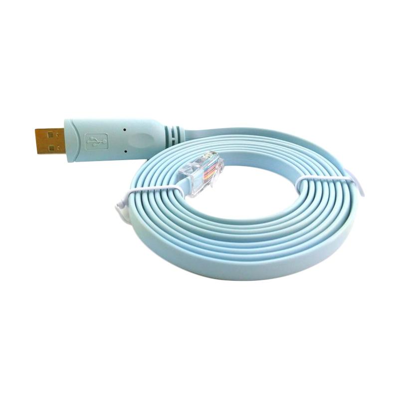 Jual Prolific PL2303RA USB RS232 to RJ45 Cisco Fortinet Console Cable ...