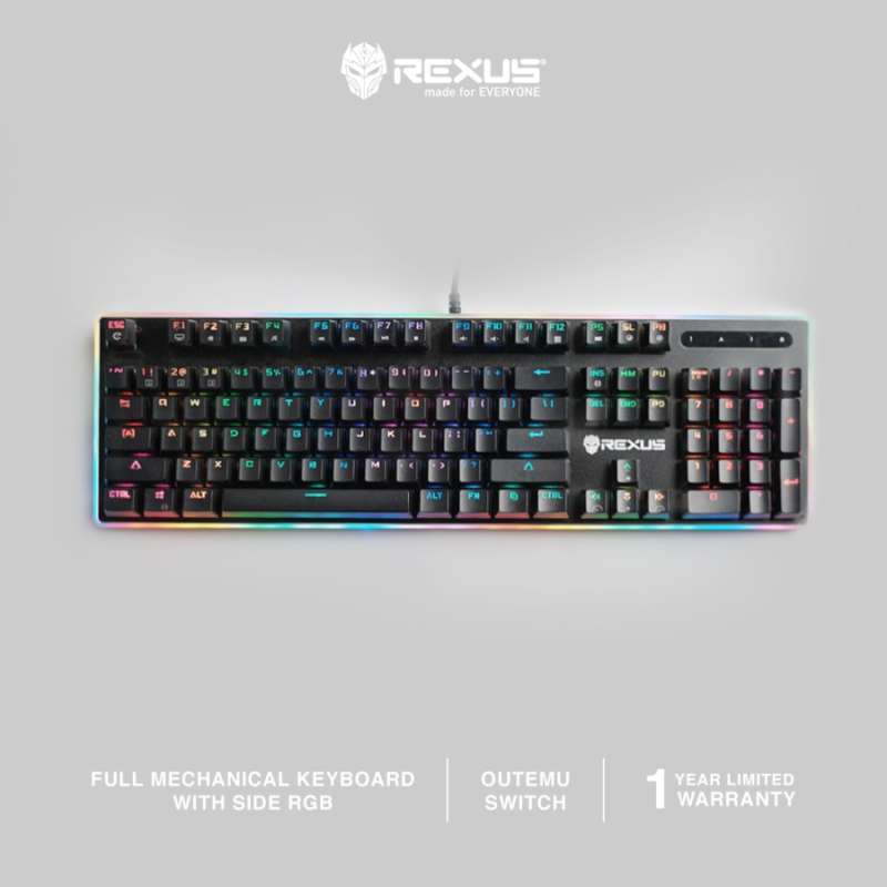 Promo Rexus Keyboard Gaming Mechanical Legionare MX10 RGB - Cokelat ...