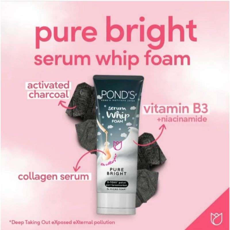 Jual Ponds Pure Bright Serum Whip Foam 100g di Seller Akiooshi ...