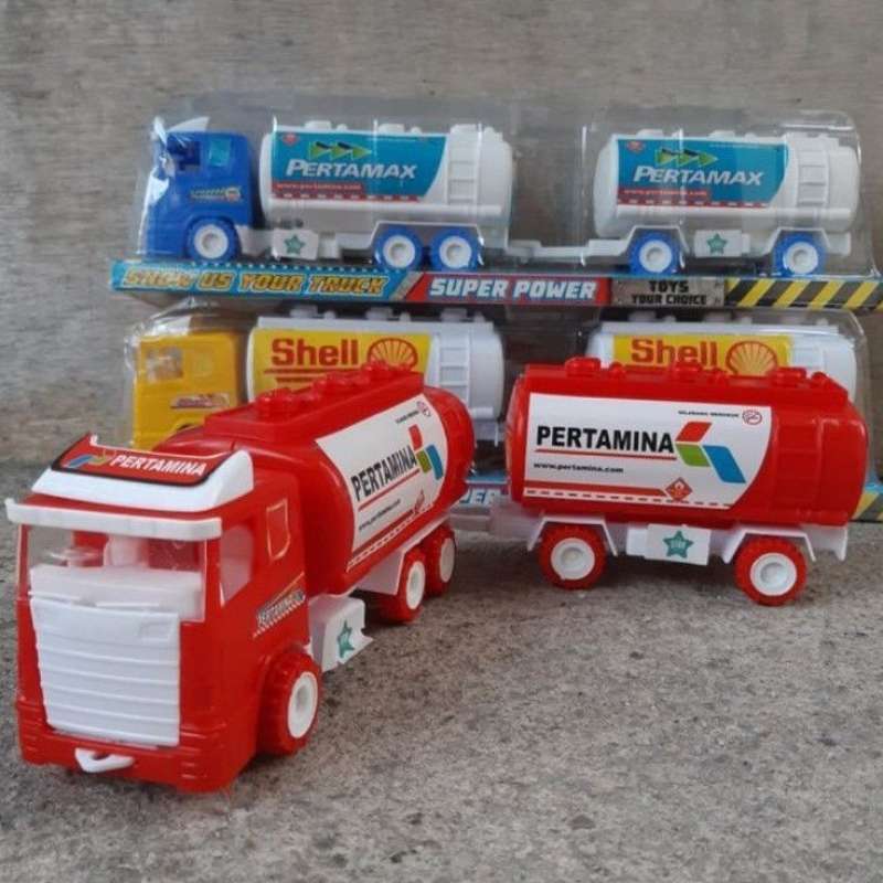 Jual Mainan Mobil Truck Bensin Pertamina Shell Pertamax ST 2074 di ...