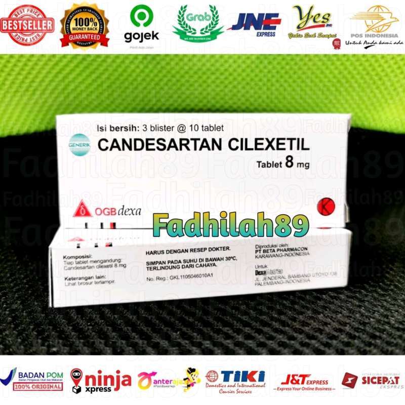 Promo Candesartan 8 Mg Dexa.OGB Box ORIGINAL (30 Tablet) Obat ...
