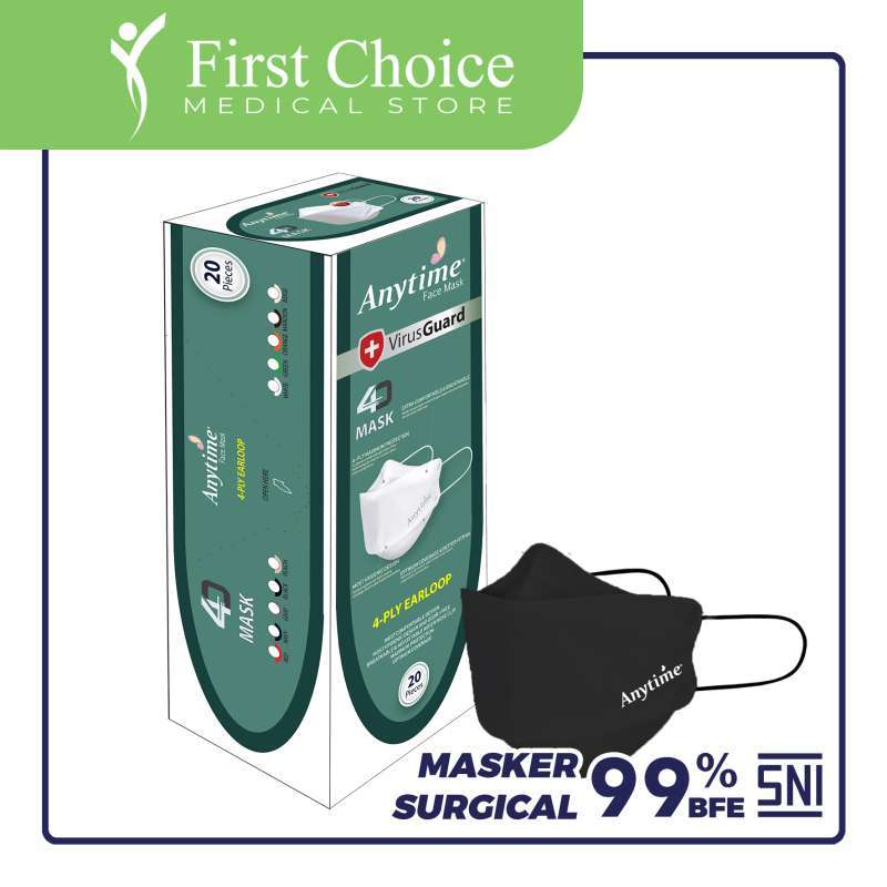 Promo Masker 4 ply duckbill convex Korea putih earloop medis Diskon 49% ...