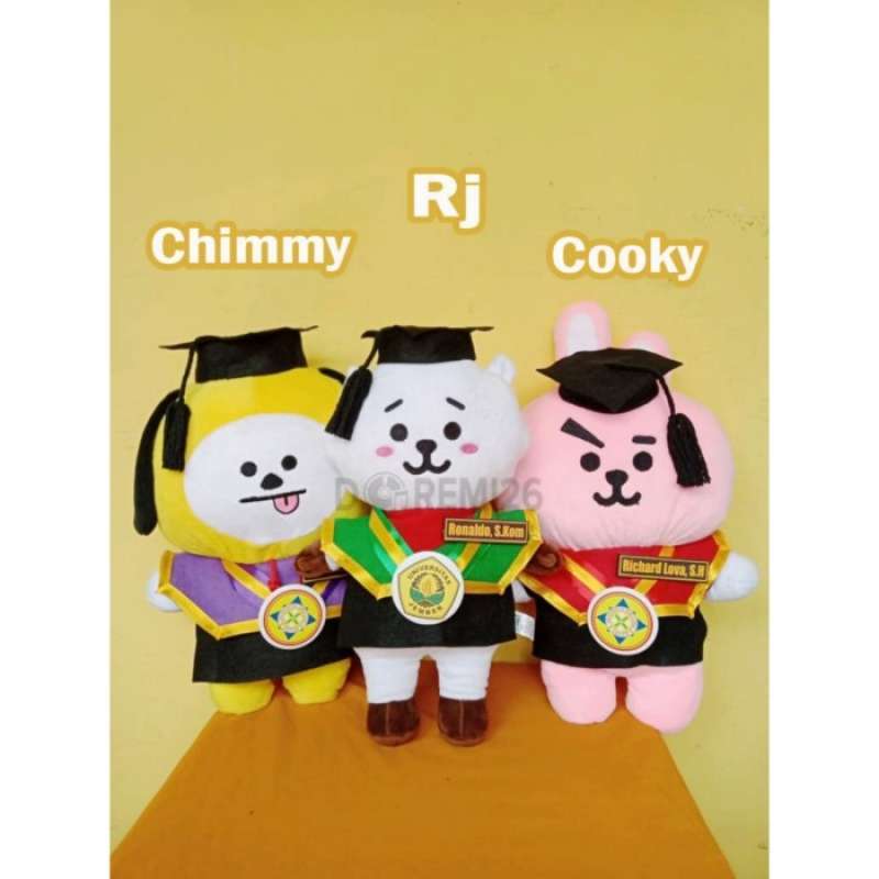 Promo Boneka Wisuda Bt21 Bts Korea Kpop Chimmy Koya Mang Cooky Rj ...