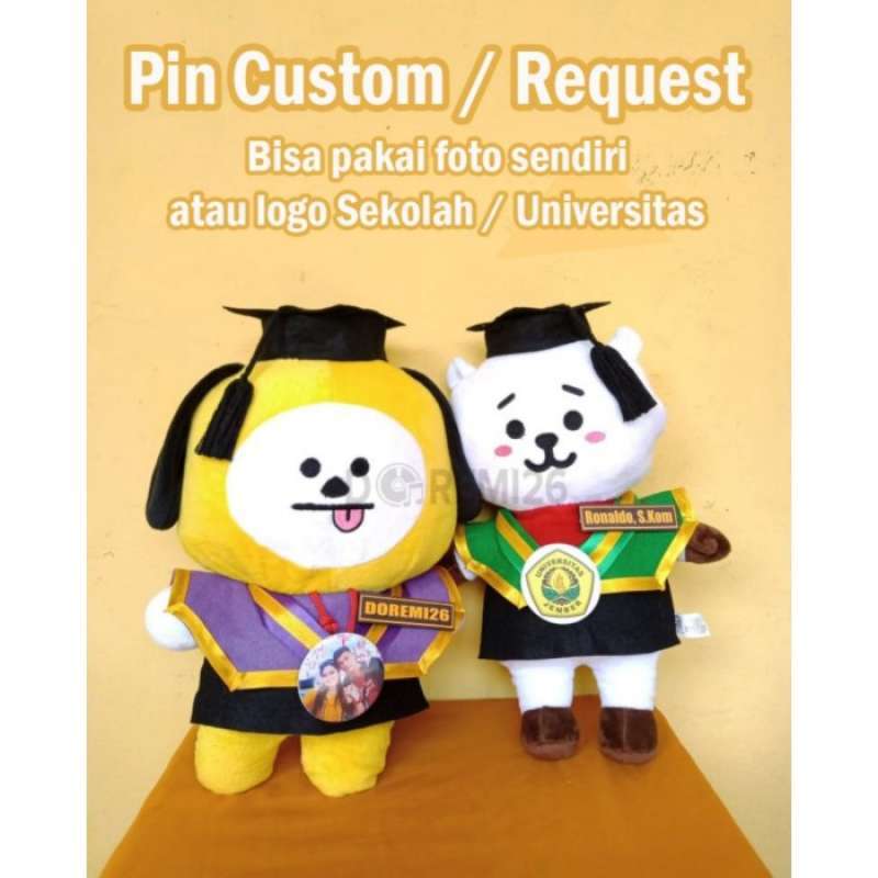 Promo Boneka Wisuda Bt21 Bts Korea Kpop Chimmy Koya Mang Cooky Rj ...
