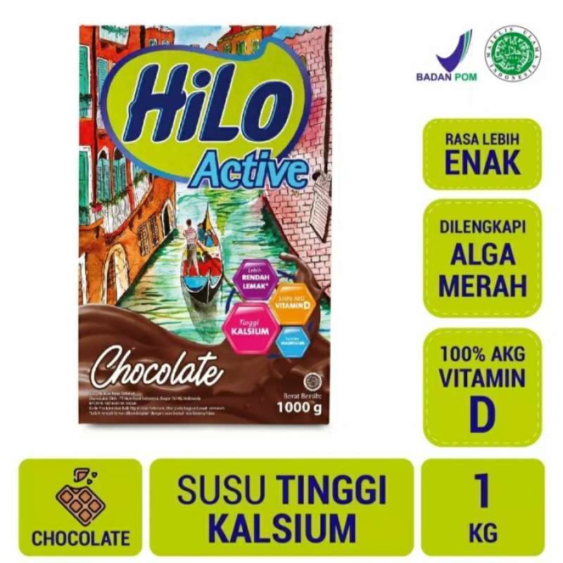 Promo Hilo Active Chocolate Susu Formula [1000 Gr] Diskon 27% Di Seller ...