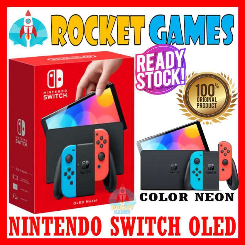 Promo Rocket Games - Console Nintendo Switch OLED NEON REGION SINGAPORE ...