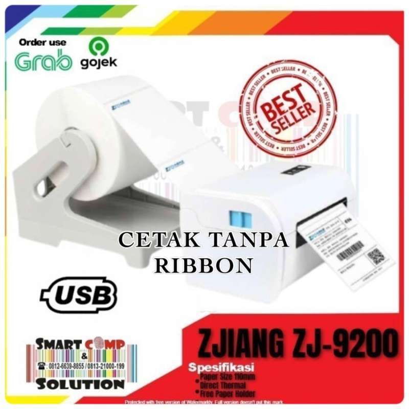 Jual Zjiang Pos Thermal Receipt Label Printer 110mm - Zj-9200 Di Seller ...