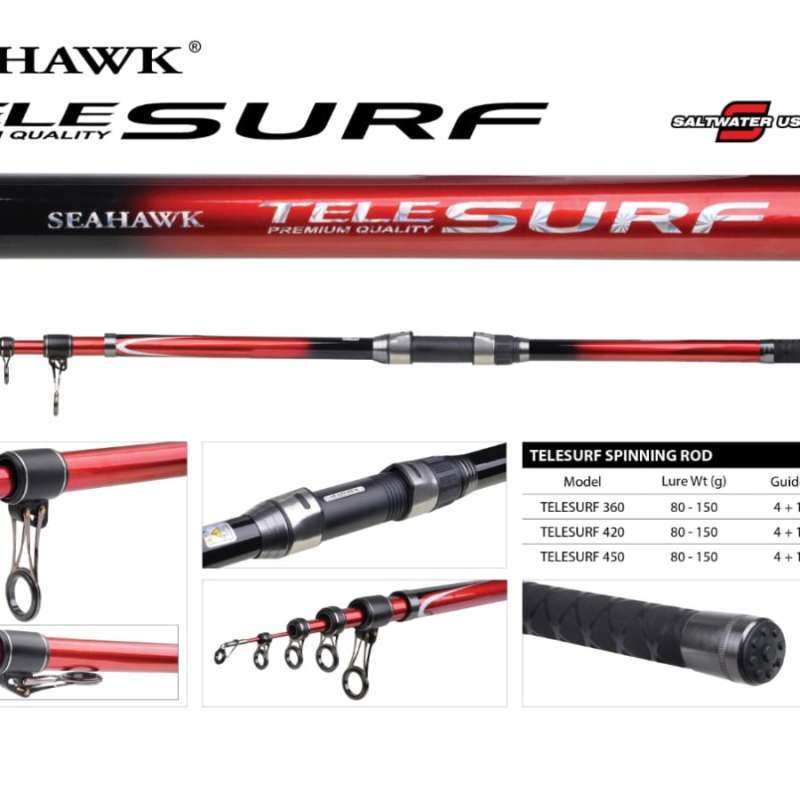 Jual joran SeaHawk TELESURF Carbon 360 di Seller Orca pancing - Sunter ...
