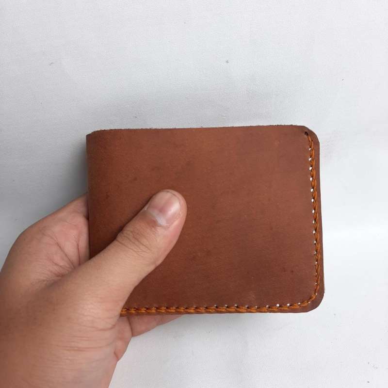Promo Dompet Kulit Asli Lipat Model Crazy Horse Warna Coklat Garut ...