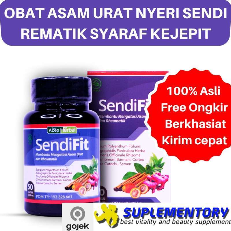 Jual OBAT NYERI SENDI ASAM URAT REMATIK SENDIFIT 50 KAPSUL ATASI RADANG ...