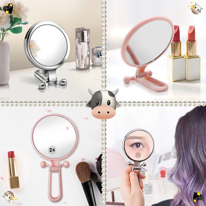 Jual Kaca Cermin Mini Meja Rias Make Up Bentuk Bulat Dan Oval Kaca ...