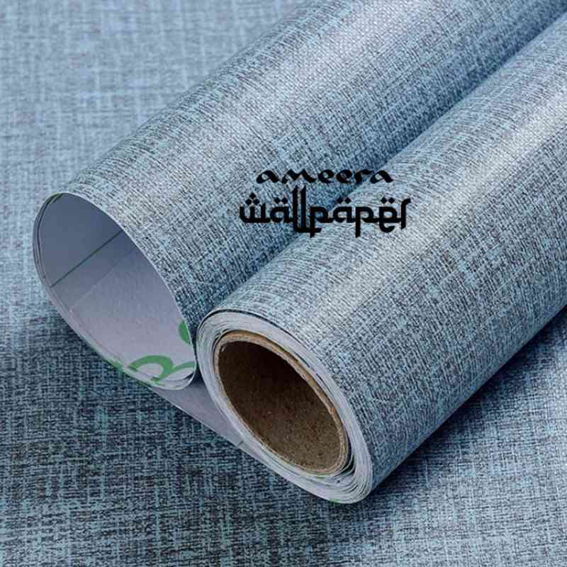 Jual Wallpaper Dinding Polos Biru Tua Bintik 9m x 45cm di Seller Dya's ...