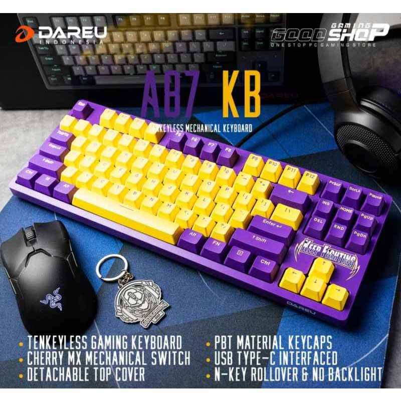 Jual DAREU A87 KOBE Mechanical Keyboard - Gaming Keyboard - BROWN di ...
