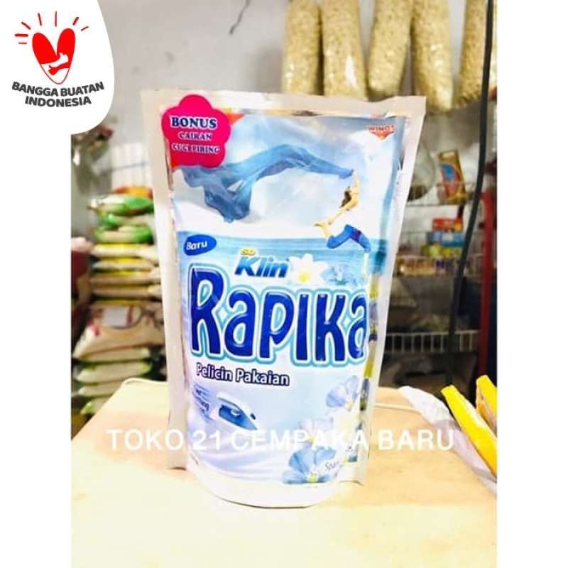 Jual Rapika Sparkling Water Refill 400 ml | Pelicin Pakaian Rapika ...