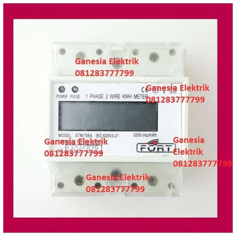 Jual Jual Kwh Meter Digital 1Phase - 1 Phase -1P Xtm75Sa Lcd Fort Din ...