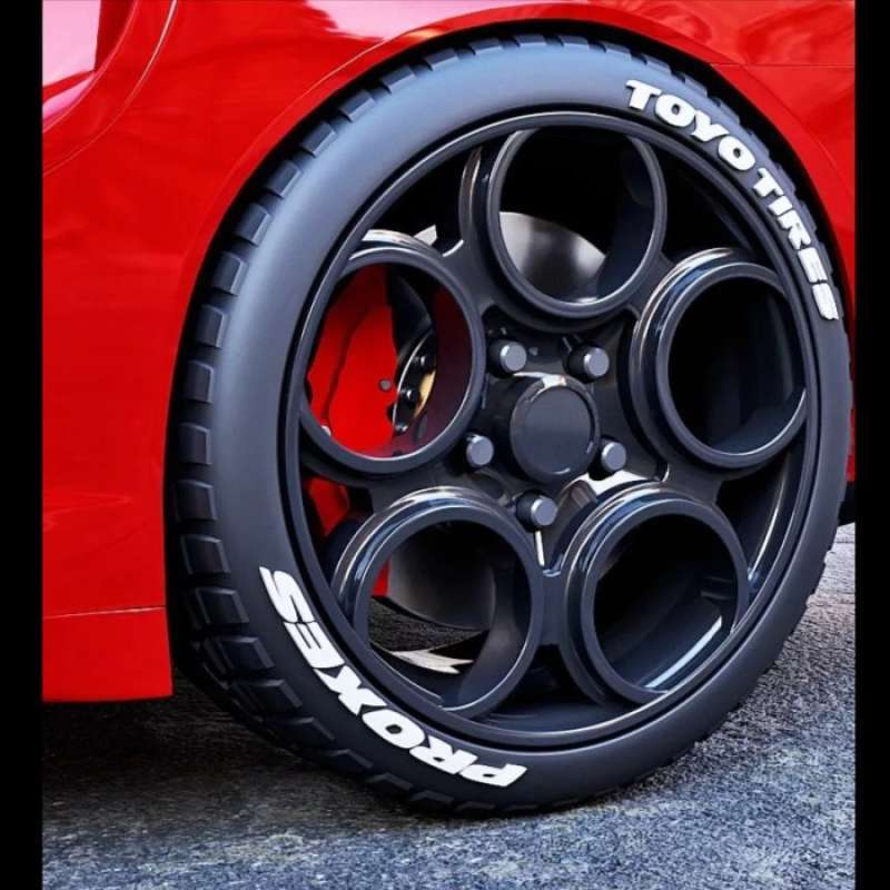 Jual Italian car wheel set with brakes and 2 tire types MOKIT MODEL KIT ...