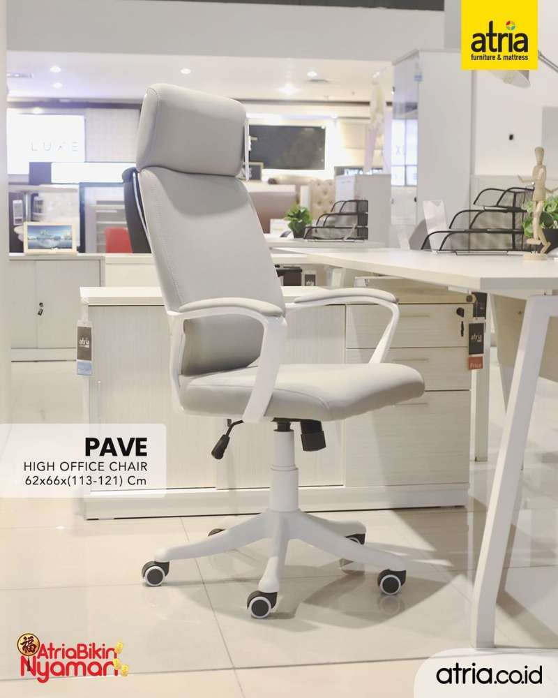 Promo Atria Kursi Kantor Sandaran Tinggi Atria Pave Dark Grey Diskon 30 ...