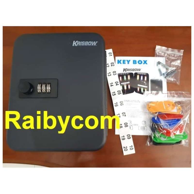 Jual Jual Kotak Kunci Key Box Lemari Kunci Besi Krisbow Isi 20 Dengan ...