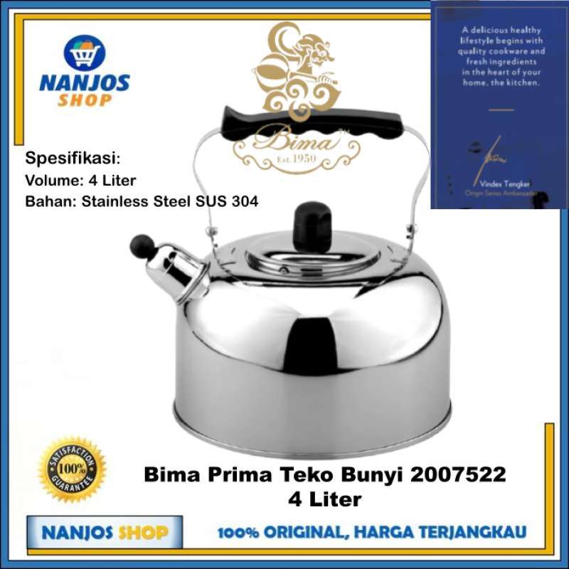 Promo Bima Teko Bunyi Teko Teh Air Kettle Stainless Steel 4 L SUS 304 ...