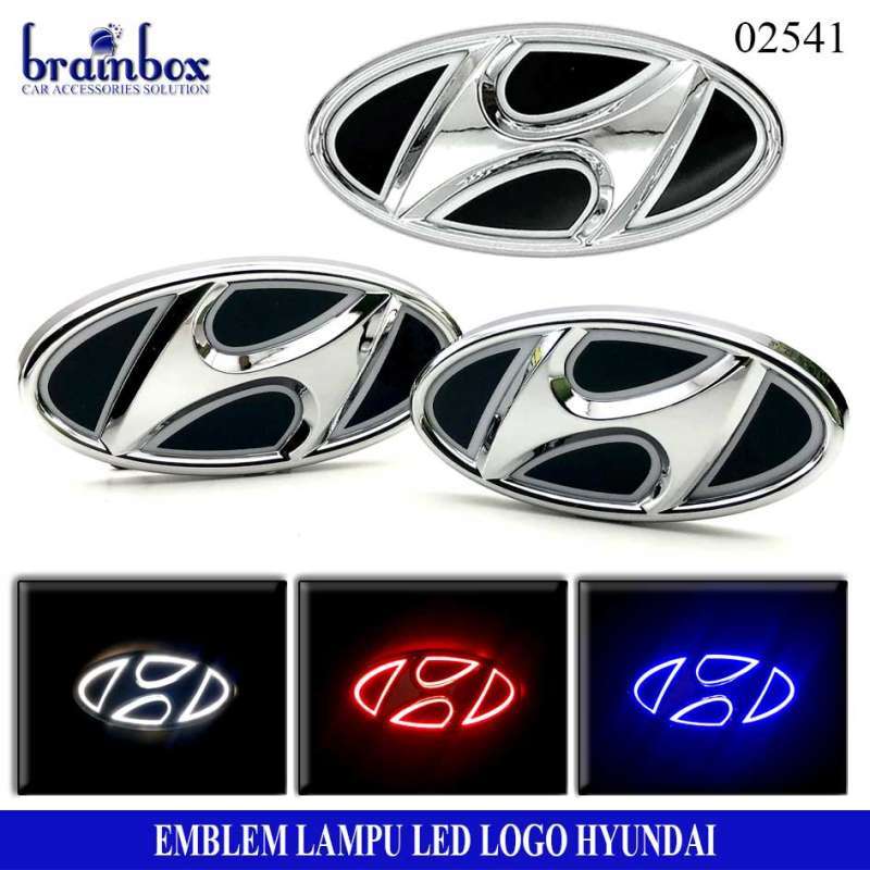 Promo HIGH QUALITY Car Logo Light Hyundai Emblem Mobil Lampu Car Logo ...
