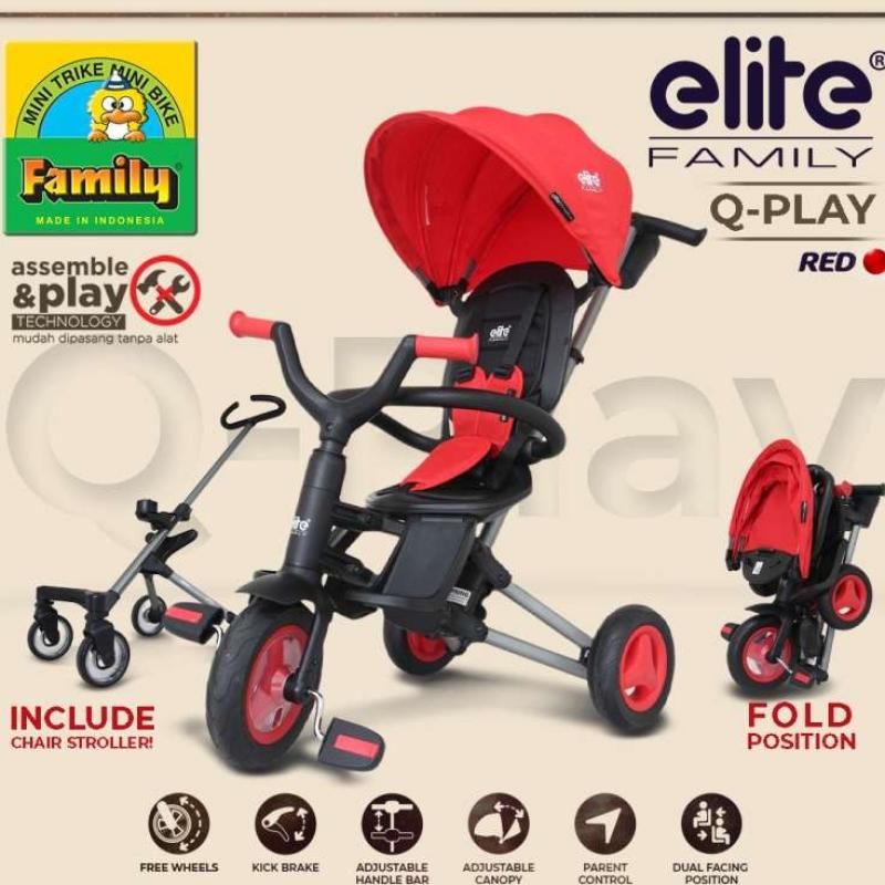 Jual Family Elite - Q-play Tricycle 5 In 1 Bonus Chair Stroller Di ...