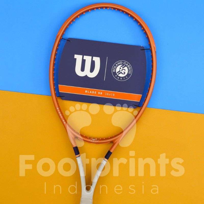 Jual Footprints Indonesia Raket Tenis Wilson Blade 98 Roland Garros ...