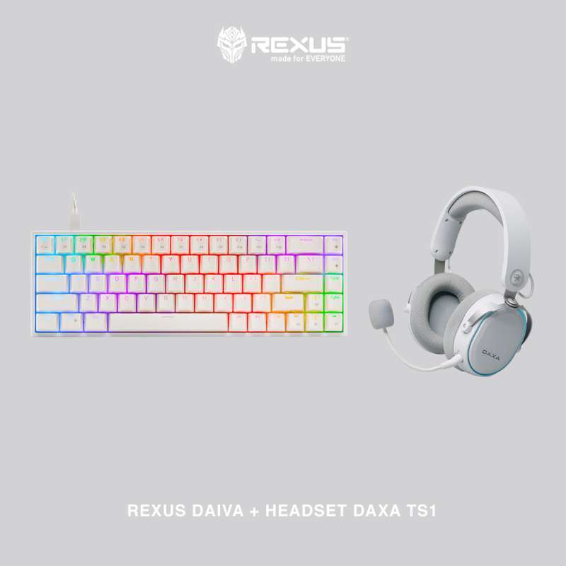 Jual PROMO Bundling Rexus Keyboard Gaming DAIVA RX-D68 + Headset Gaming ...
