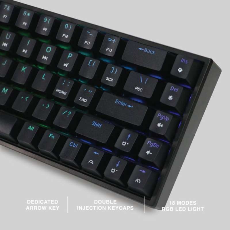 Jual Keyboard Gaming Mechanical Rexus Daiva D68 With Cable Usb C ...
