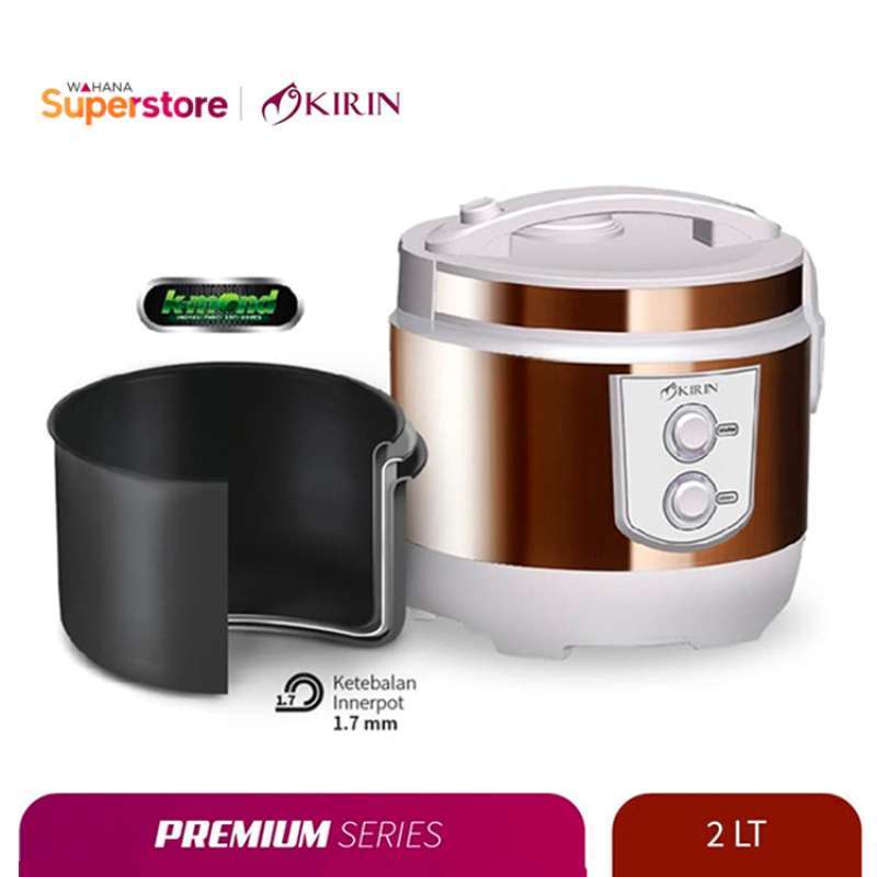 Jual Kirin Rice Cooker 2 Liter KRC-390 Ceramic Copper Penanak Nasi KRC390 New Chopper di Seller ...