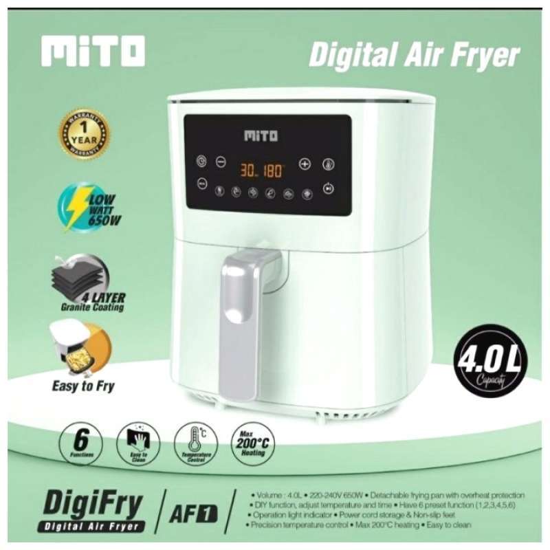 Jual Jual Air Fryer Mito Af-1 Af1 4Liter Low Watt di Seller ponimanku ...