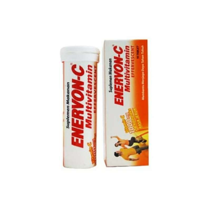 Jual Enervon C Effervercent Tube Multivitamin 10 Tab Suplemen Makanan ...