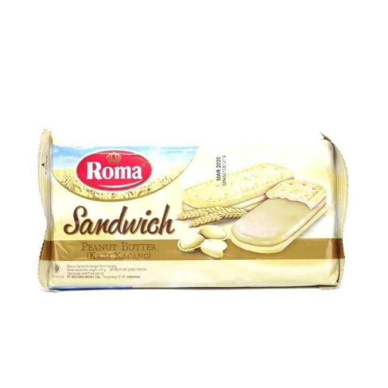Jual Roma sandwich peanut butter 216gr di Seller Farmers Family Pondok ...