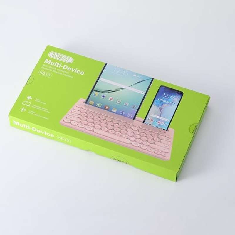 Jual BEST SALE ROBOT KB10 MULTI-DEVICE BLUETOOTH & WIRELESS KEYBOARD 3 ...