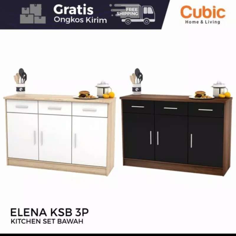 Promo RAK PIRING BAWAH TEMPAT KOMPOR TANEM LEMARI DPUR BAWAH KITCHEN ...